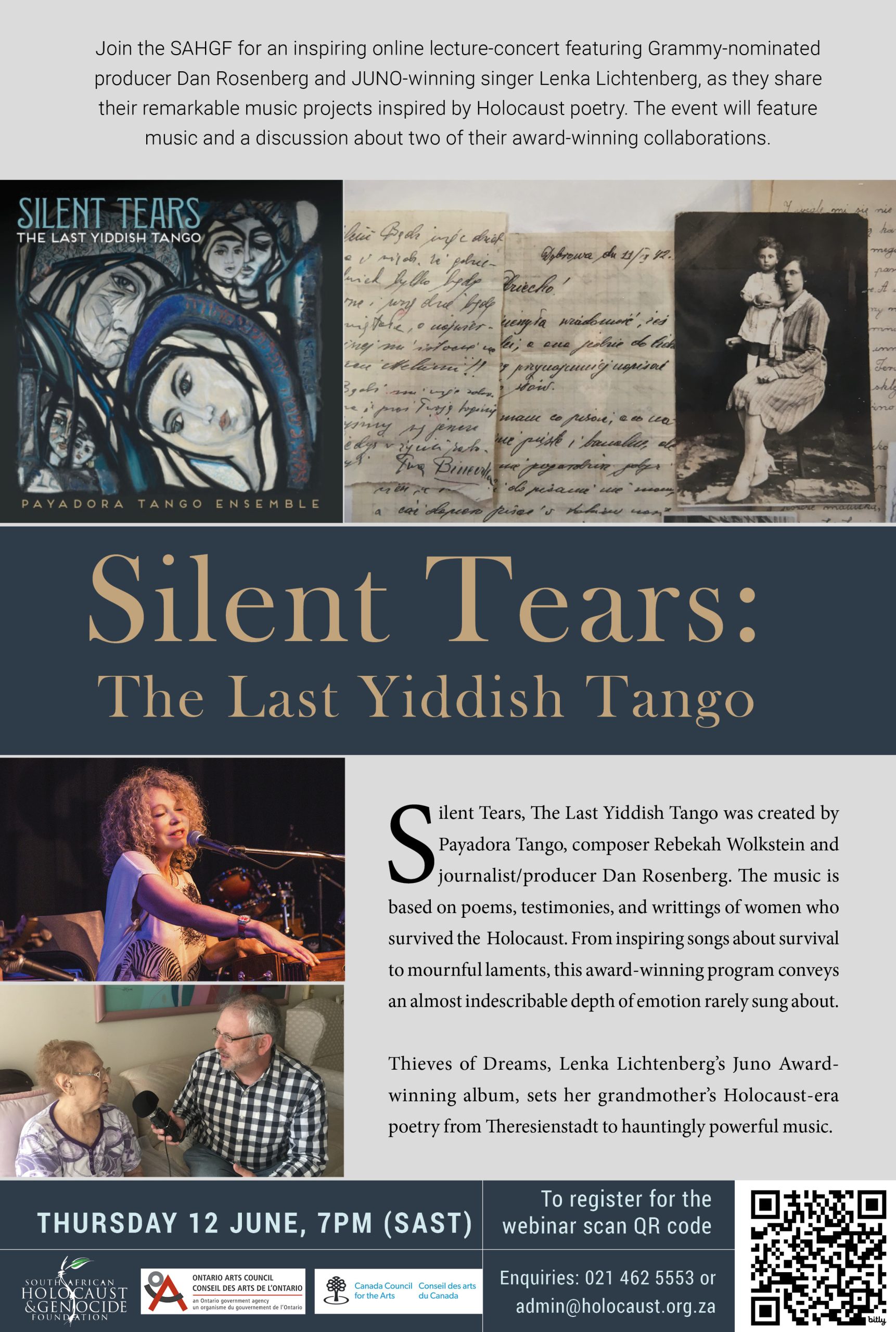 Webinar: Silent Tears: The Last Yiddish Tango - The Johannesburg ...