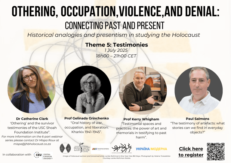Session 5 – Othering, Occupation, Violence, and Denial - The ...